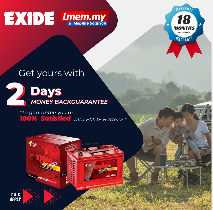 Exide Gold DIN72L-LH - India No.1 Battery - 18 Months Warranty - 3x ...
